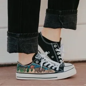 Converse | Shoes | Custom Tooled Leather Converse | Poshmark